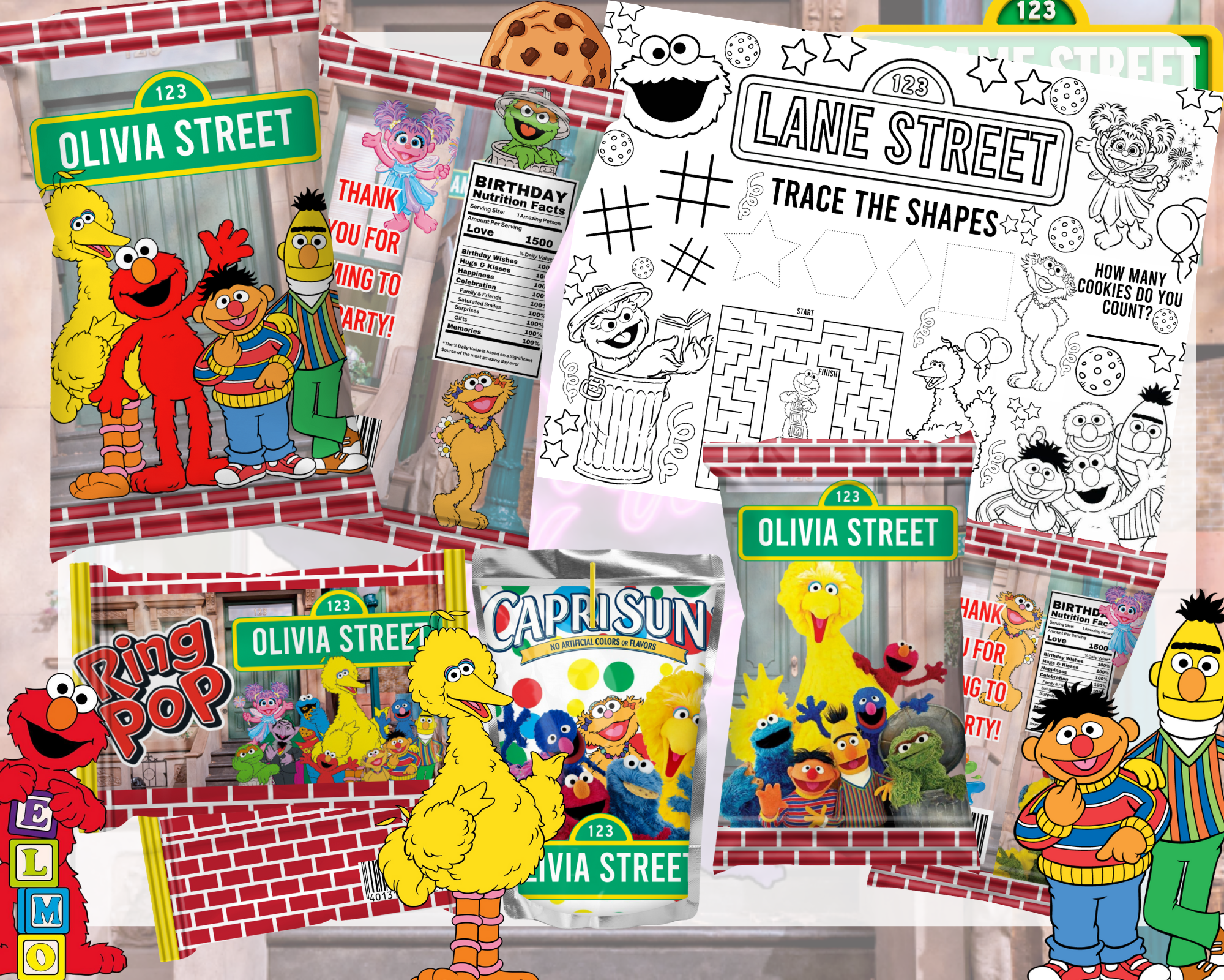 Red Guy and Friends Birthday bundle – KKpuffs & MORE